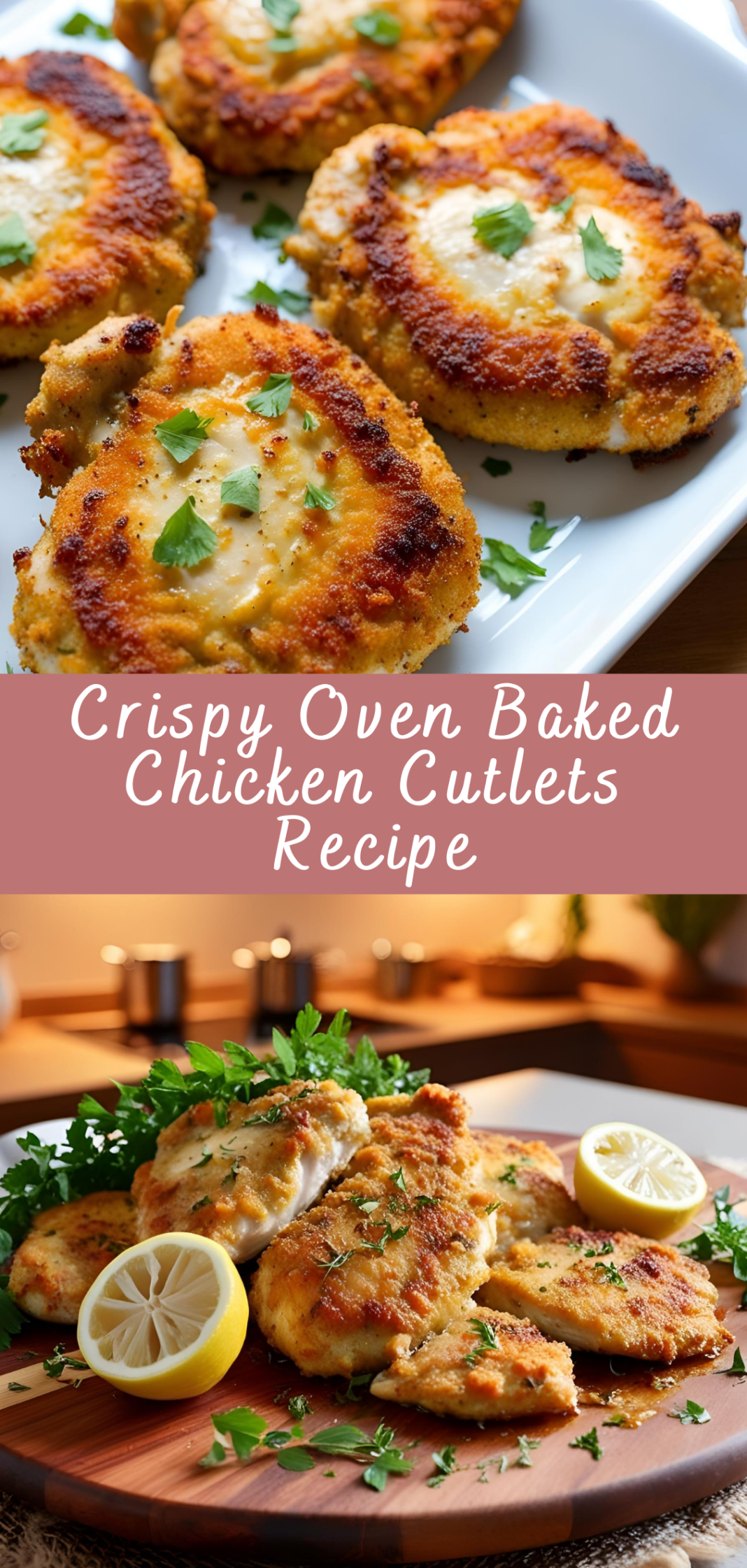 Crispy Oven Baked Chicken Cutlets Recipe | Cheff Recipes
