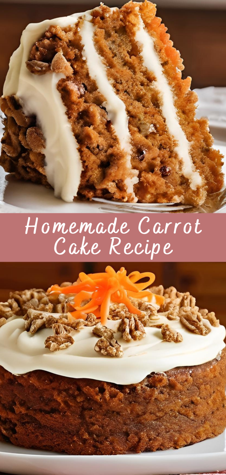 Homemade Carrot Cake Recipe | Cheff Recipes