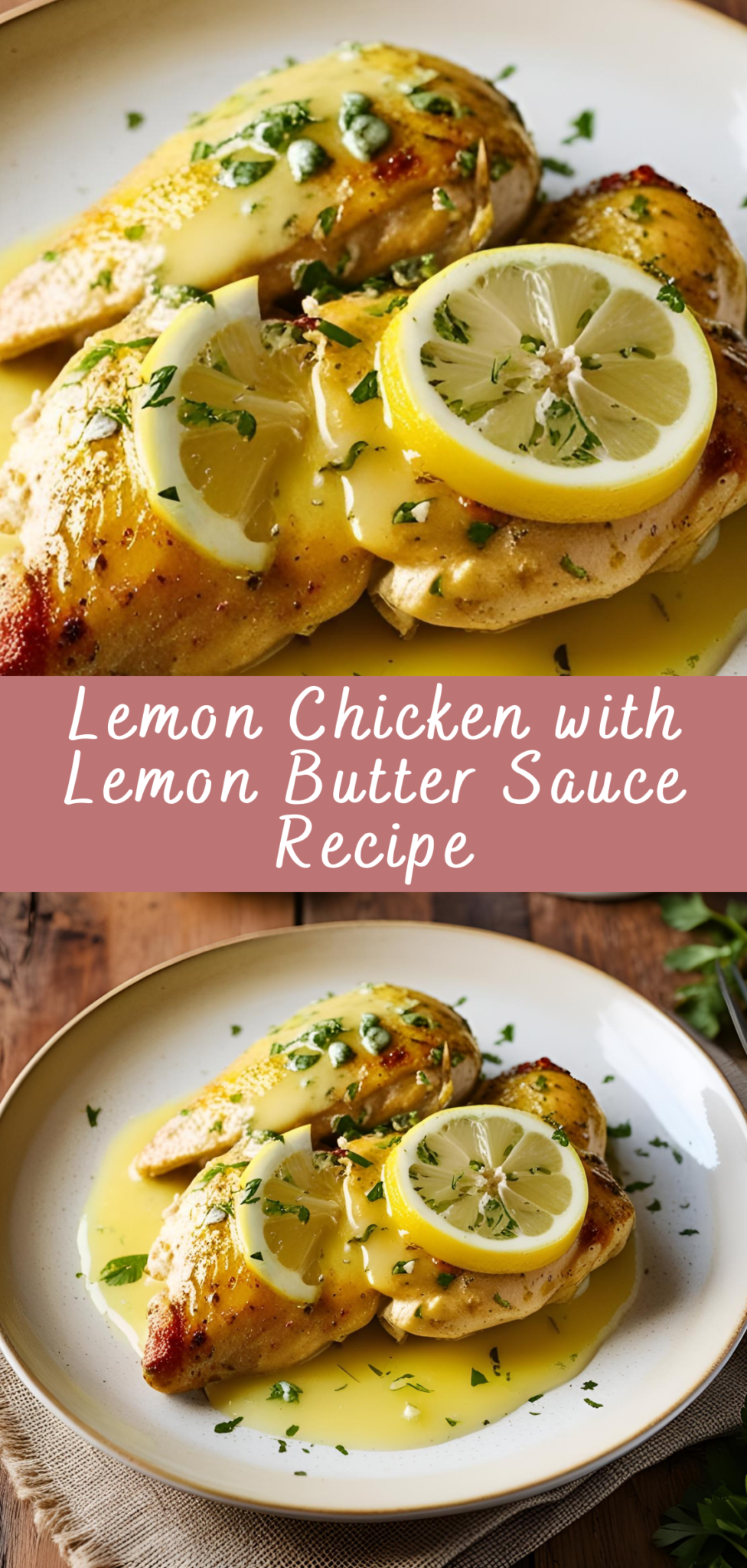 Lemon Chicken with Lemon Butter Sauce Recipe | Cheff Recipes