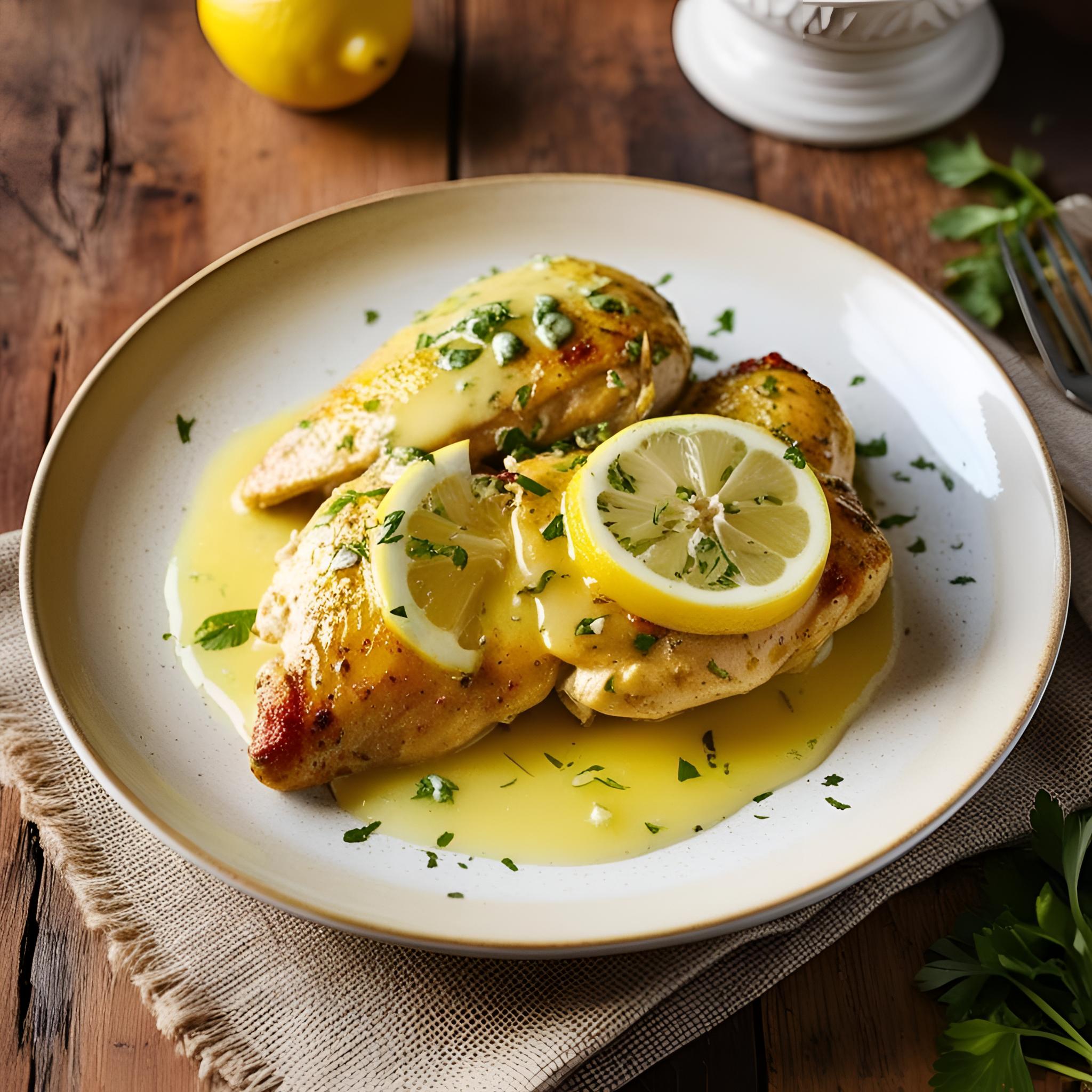 Lemon Chicken with Lemon Butter Sauce Recipe | Cheff Recipes