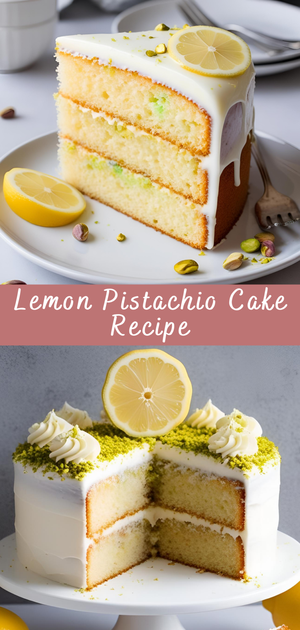 Lemon Pistachio Cake Recipe | Cheff Recipes