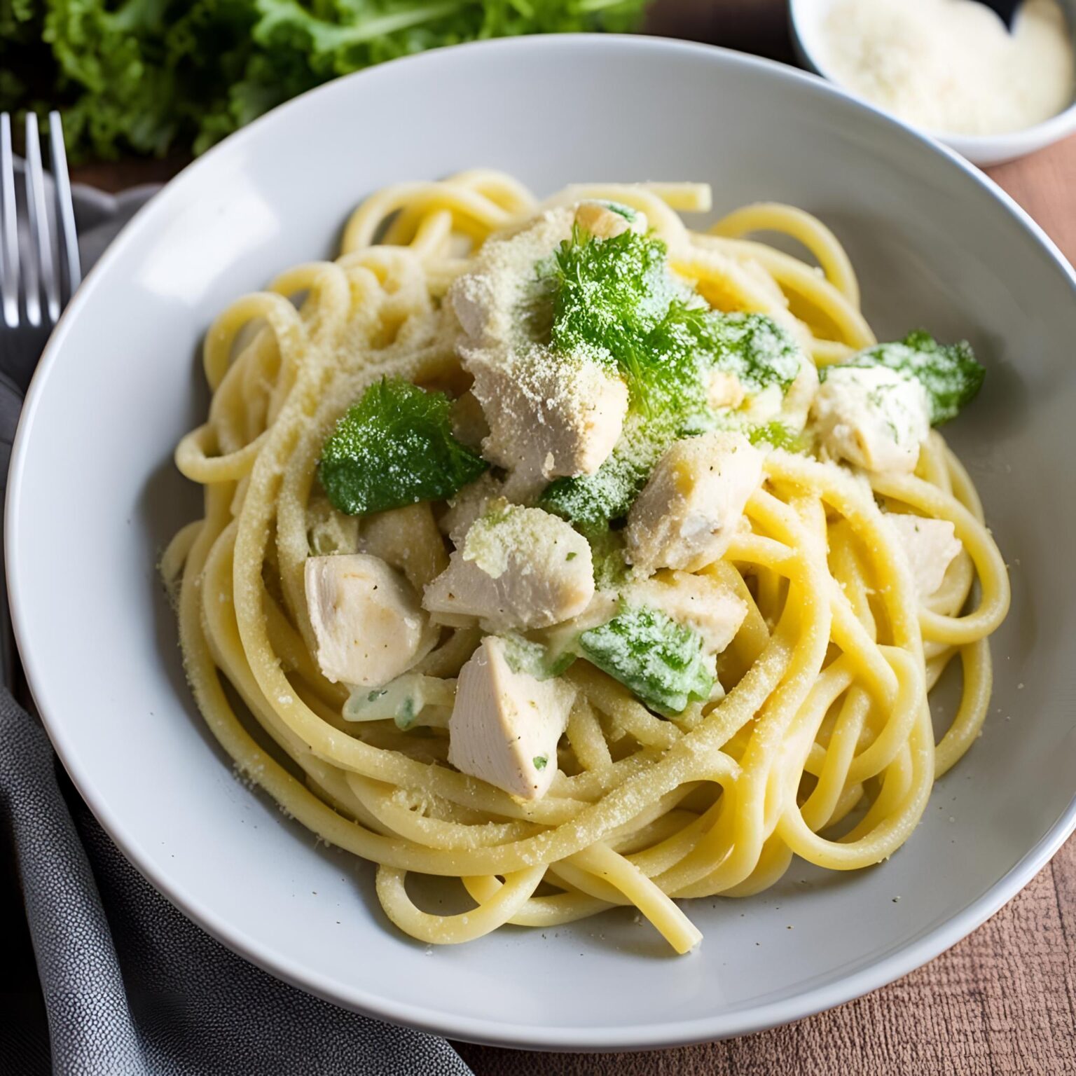 Low-Carb Chicken Caesar Pasta Recipe | Cheff Recipes