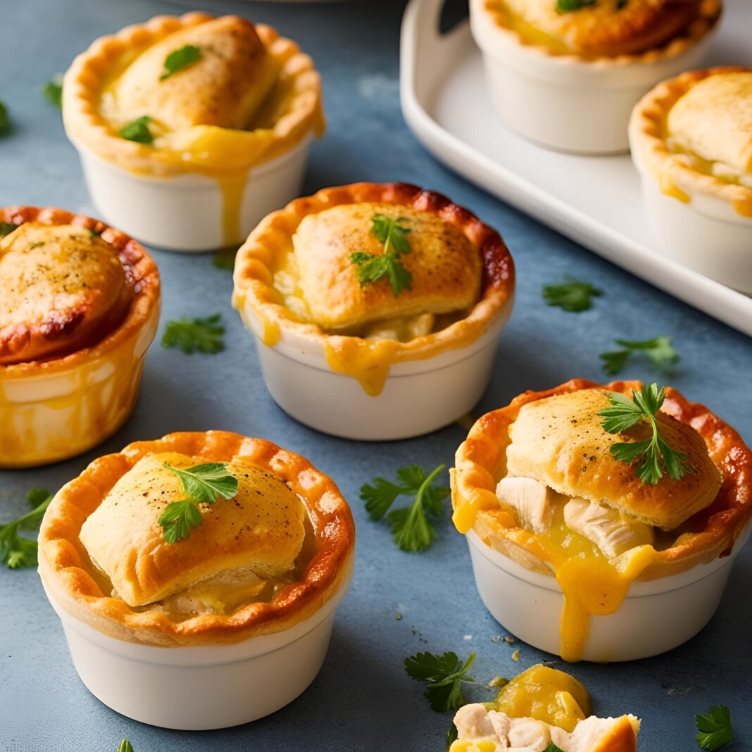 Mini Chicken Pot Pies Recipe | Cheff Recipes