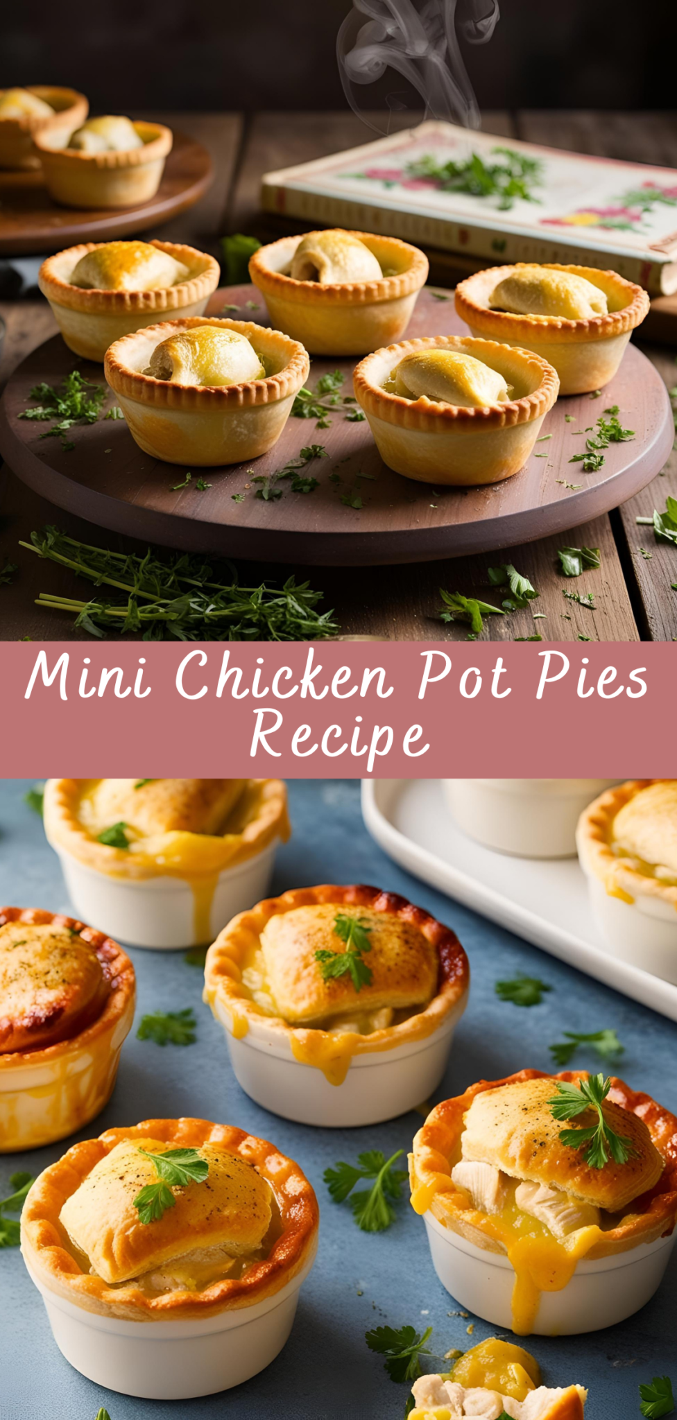 Mini Chicken Pot Pies Recipe | Cheff Recipes