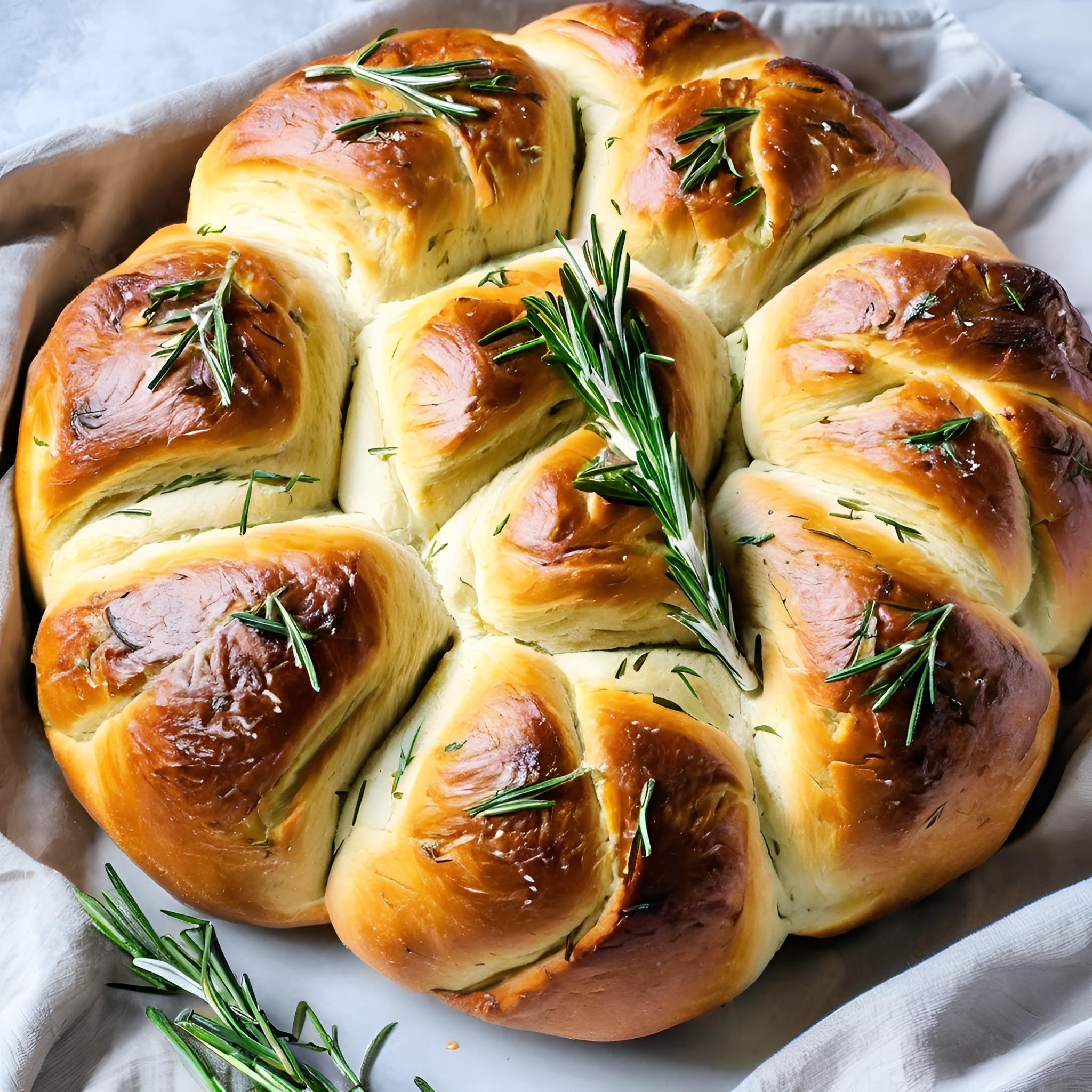 Rosemary Garlic Pull Apart Bread Recipe | Cheff Recipes