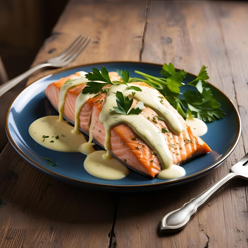 Salmon With Lemon Cream Sauce Recipe | Cheff Recipes