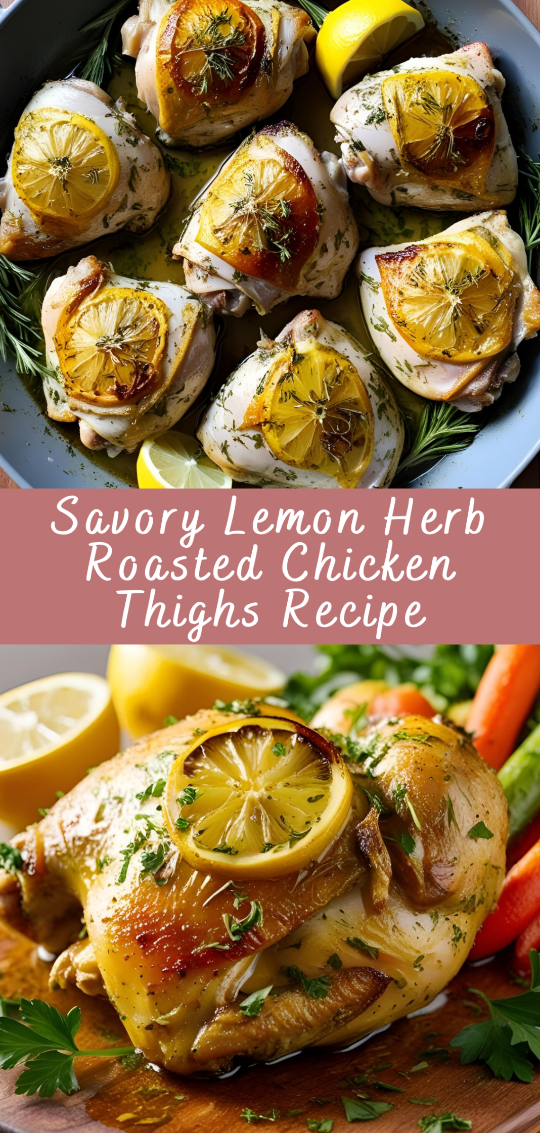 Savory Lemon Herb Roasted Chicken Thighs Recipe | Cheff Recipes