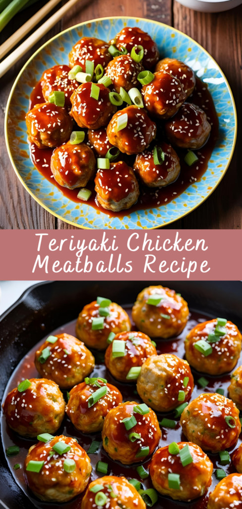 Teriyaki Chicken Meatballs Recipe | Cheff Recipes