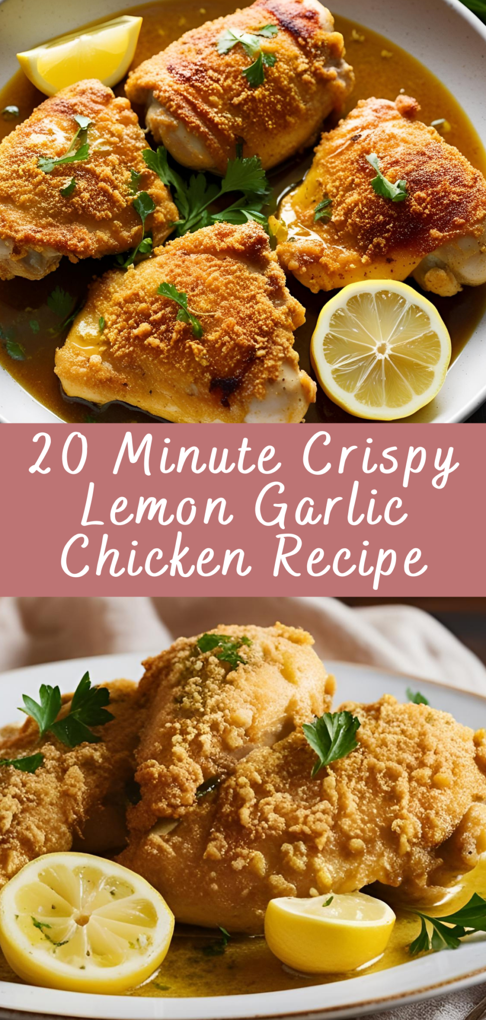 20 Minute Crispy Lemon Garlic Chicken Recipe | Cheff Recipes