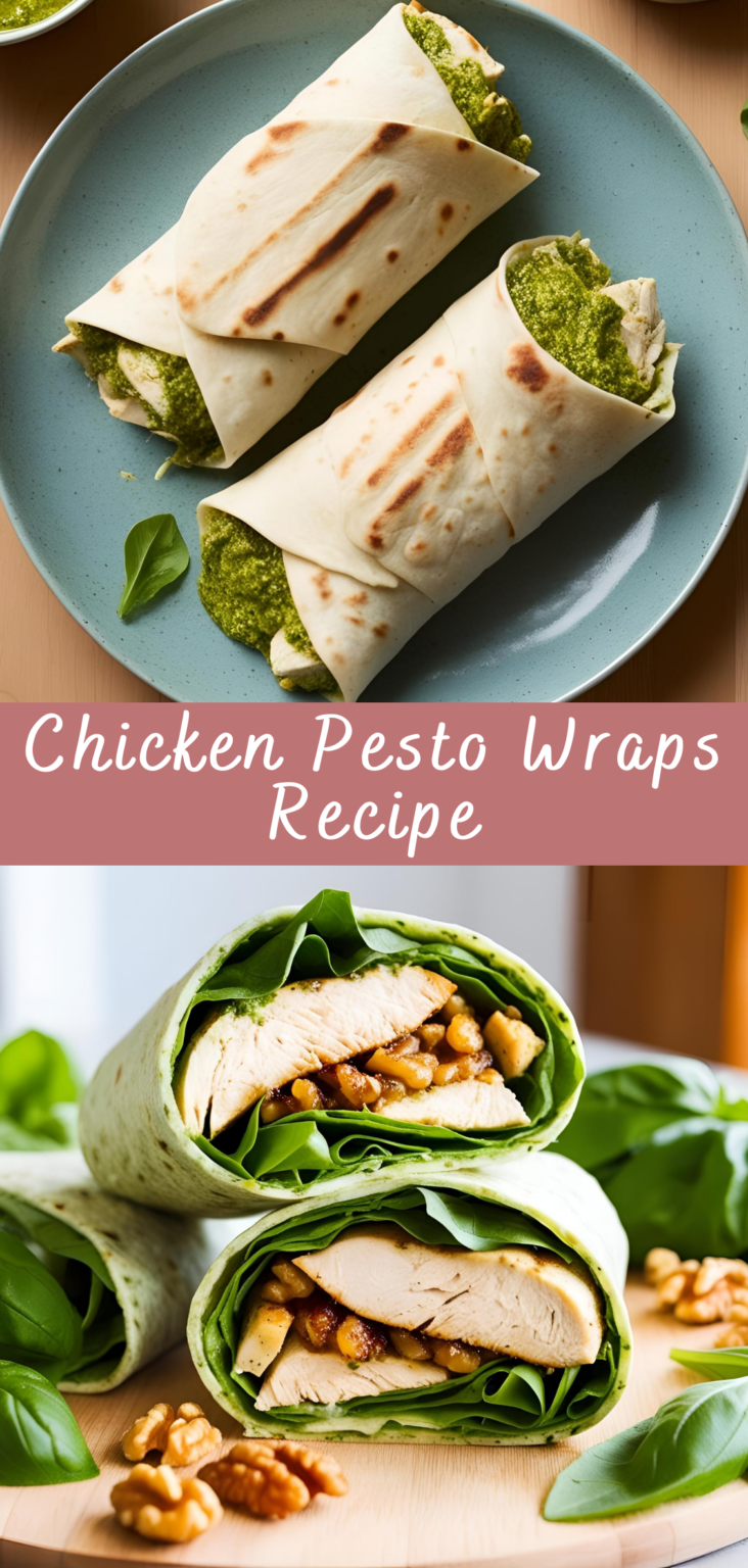 Chicken Pesto Wraps Recipe | Cheff Recipes