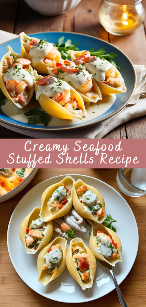Creamy Seafood Stuffed Shells Recipe | Cheff Recipes