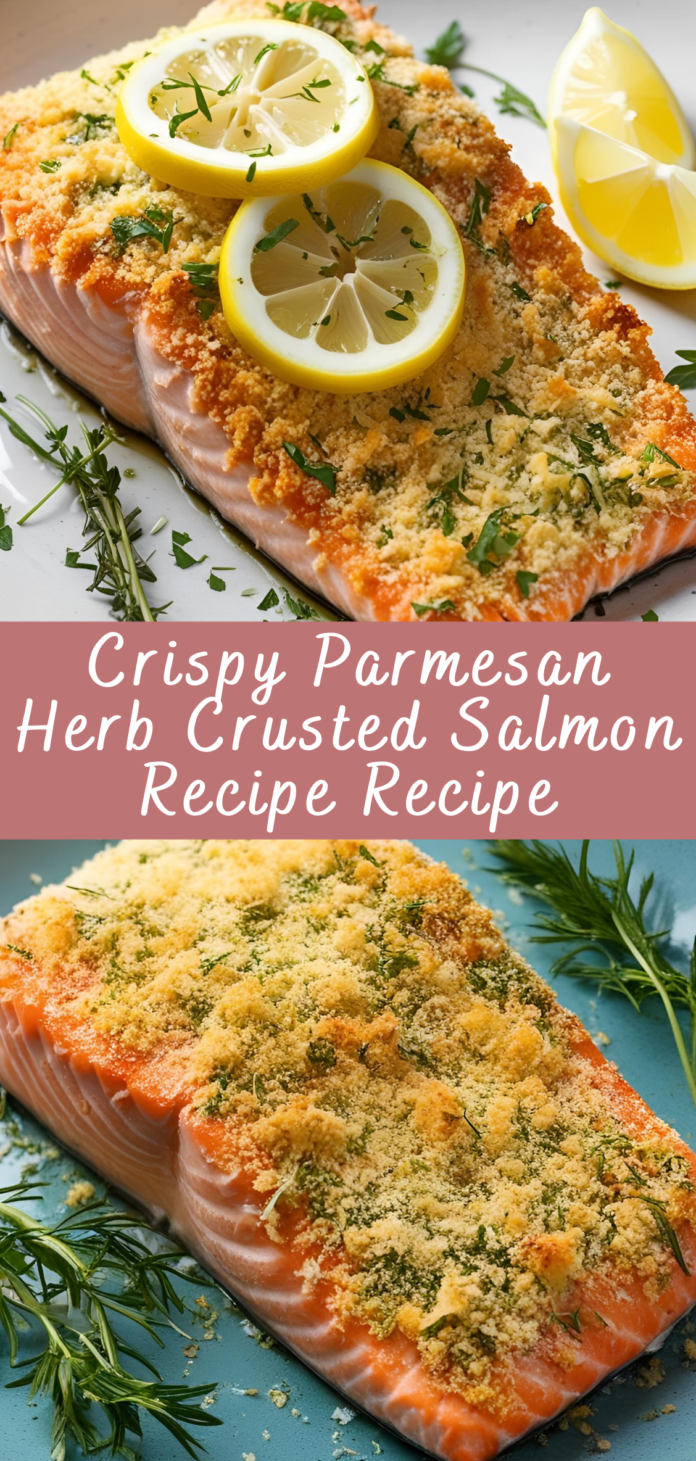 Crispy Parmesan Herb Crusted Salmon Recipe Recipe | Cheff Recipes