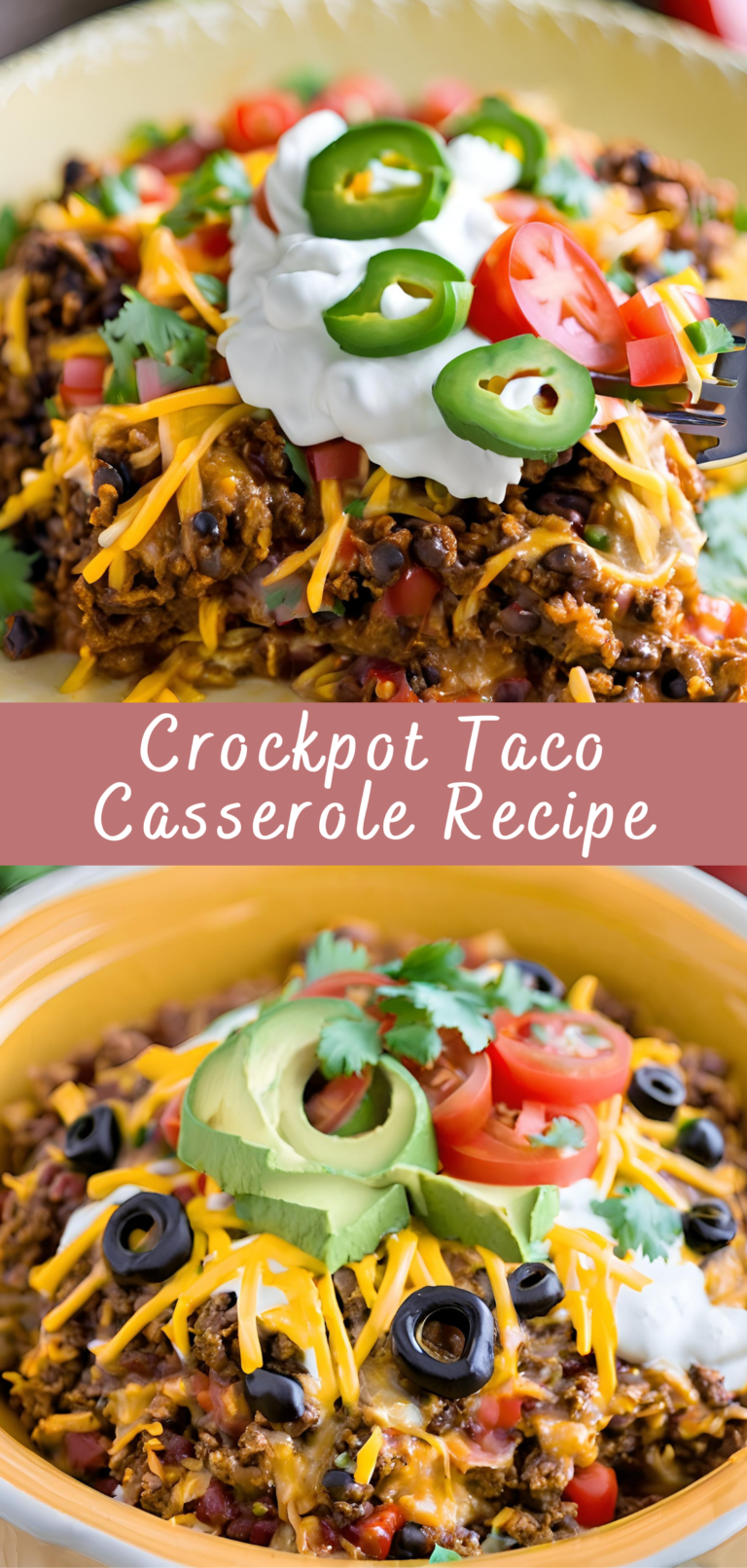 Crockpot Taco Casserole Recipe Cheff Recipes