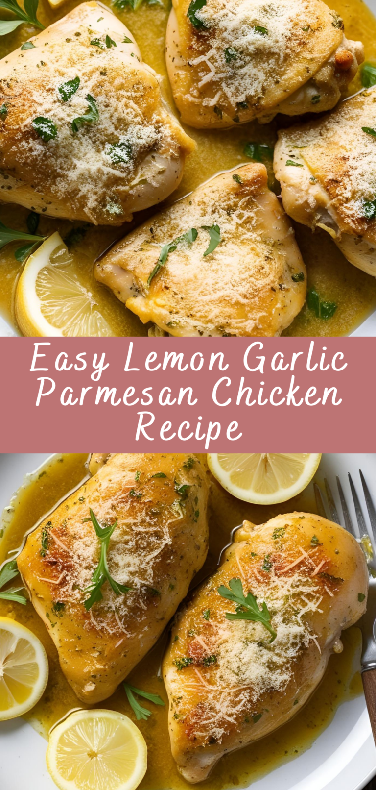 Easy Lemon Garlic Parmesan Chicken Recipe | Cheff Recipes
