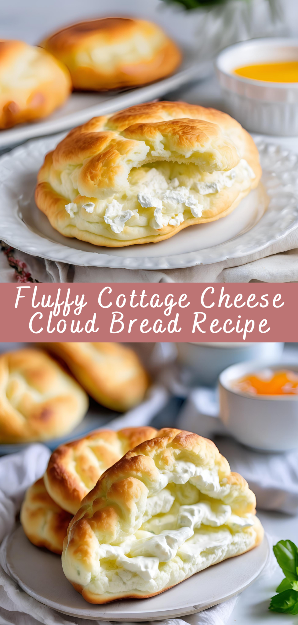 Fluffy Cottage Cheese Cloud Bread Recipe | Cheff Recipes