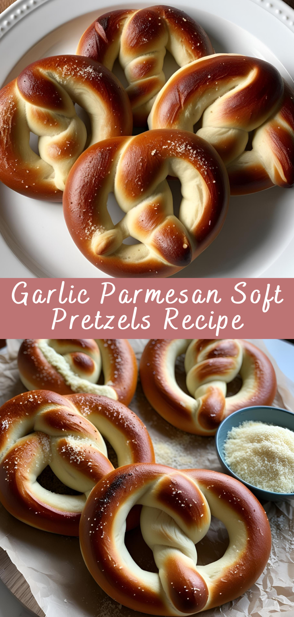 Garlic Parmesan Soft Pretzels Recipe | Cheff Recipes