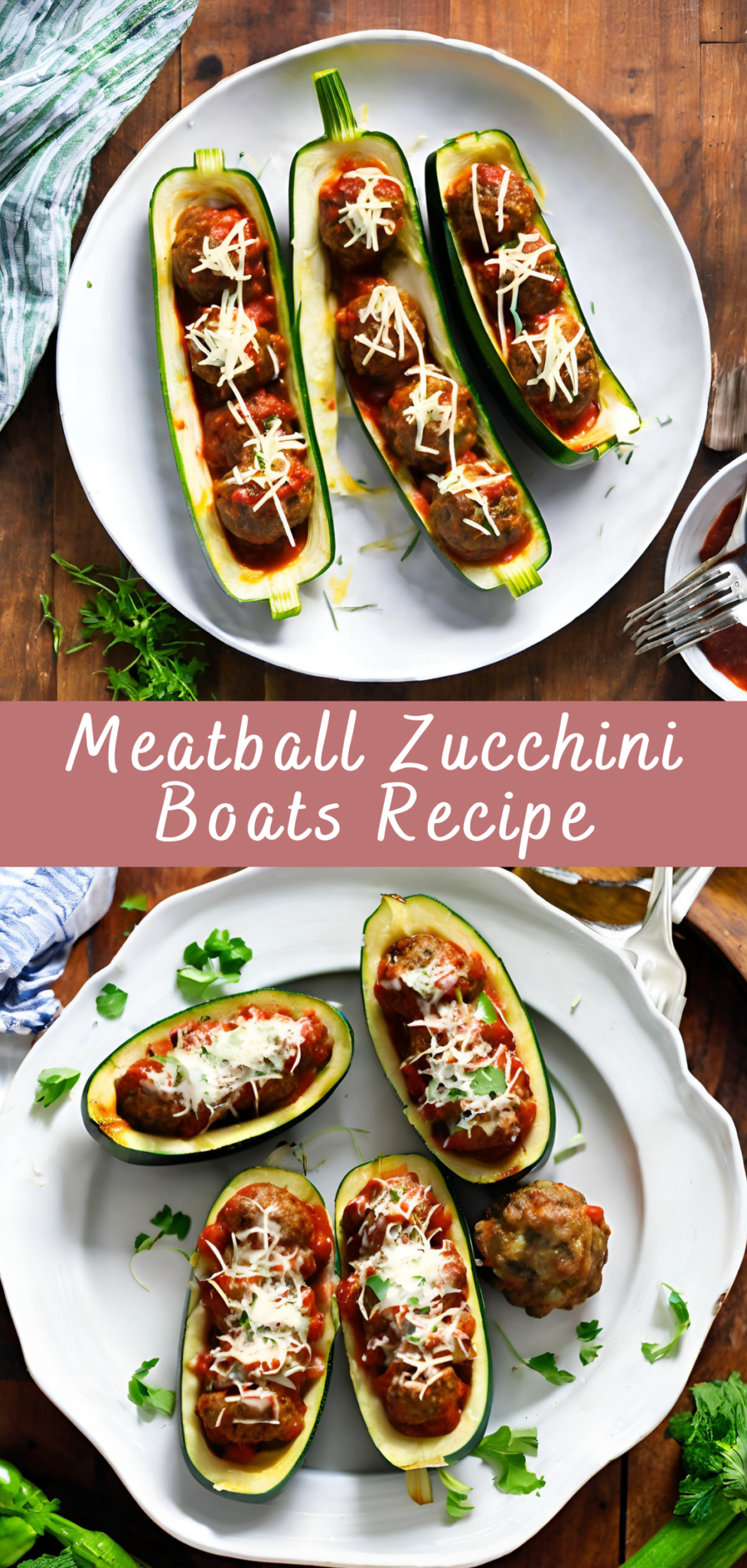 Meatball Zucchini Boats Recipe | Cheff Recipes