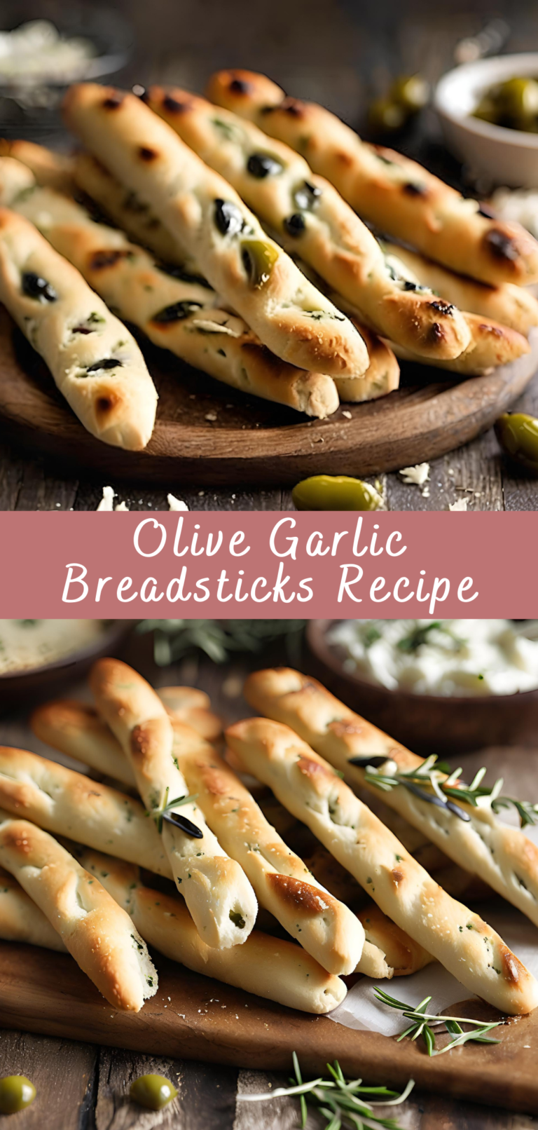 Olive Garlic Breadsticks Recipe | Cheff Recipes