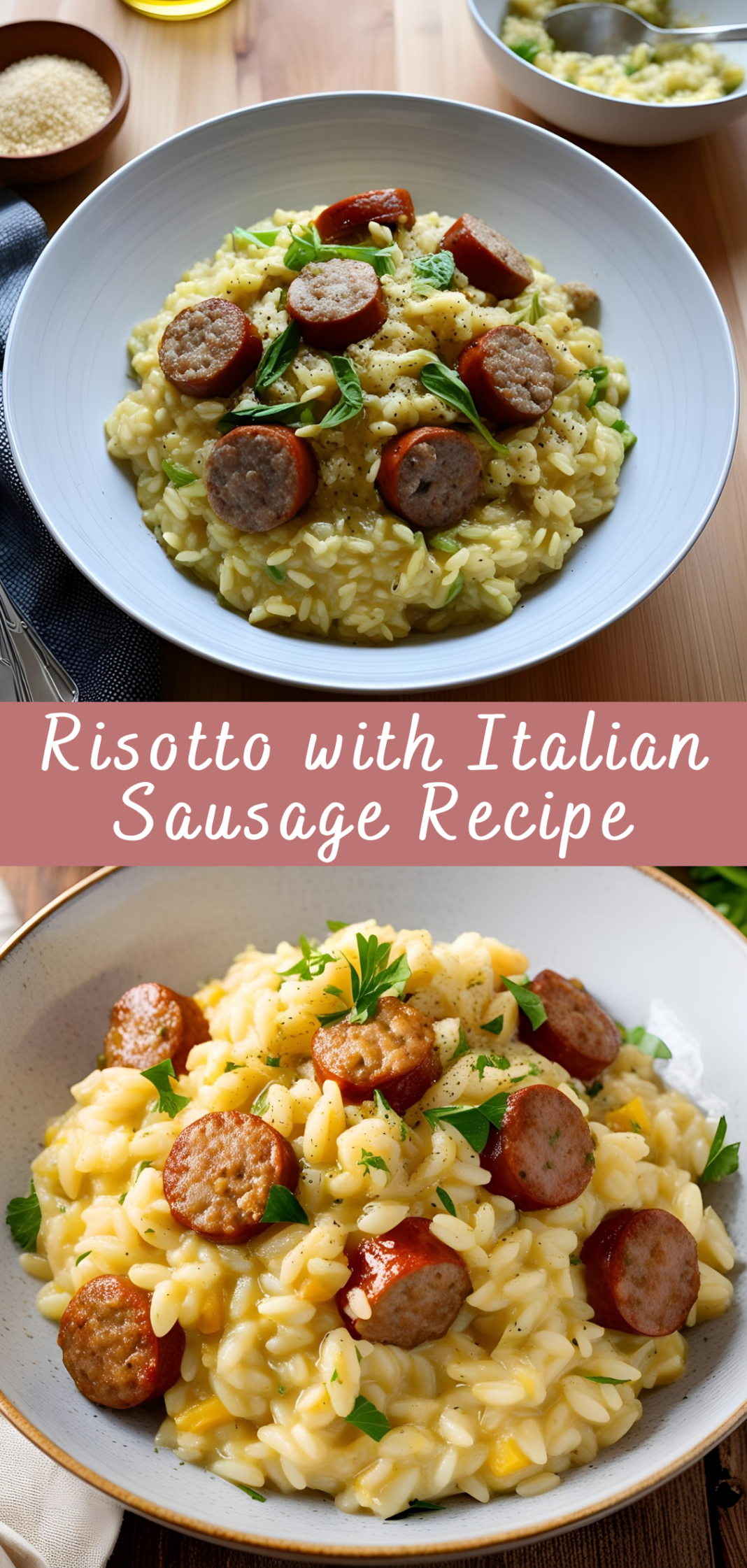 Risotto with Italian Sausage Recipe | Cheff Recipes