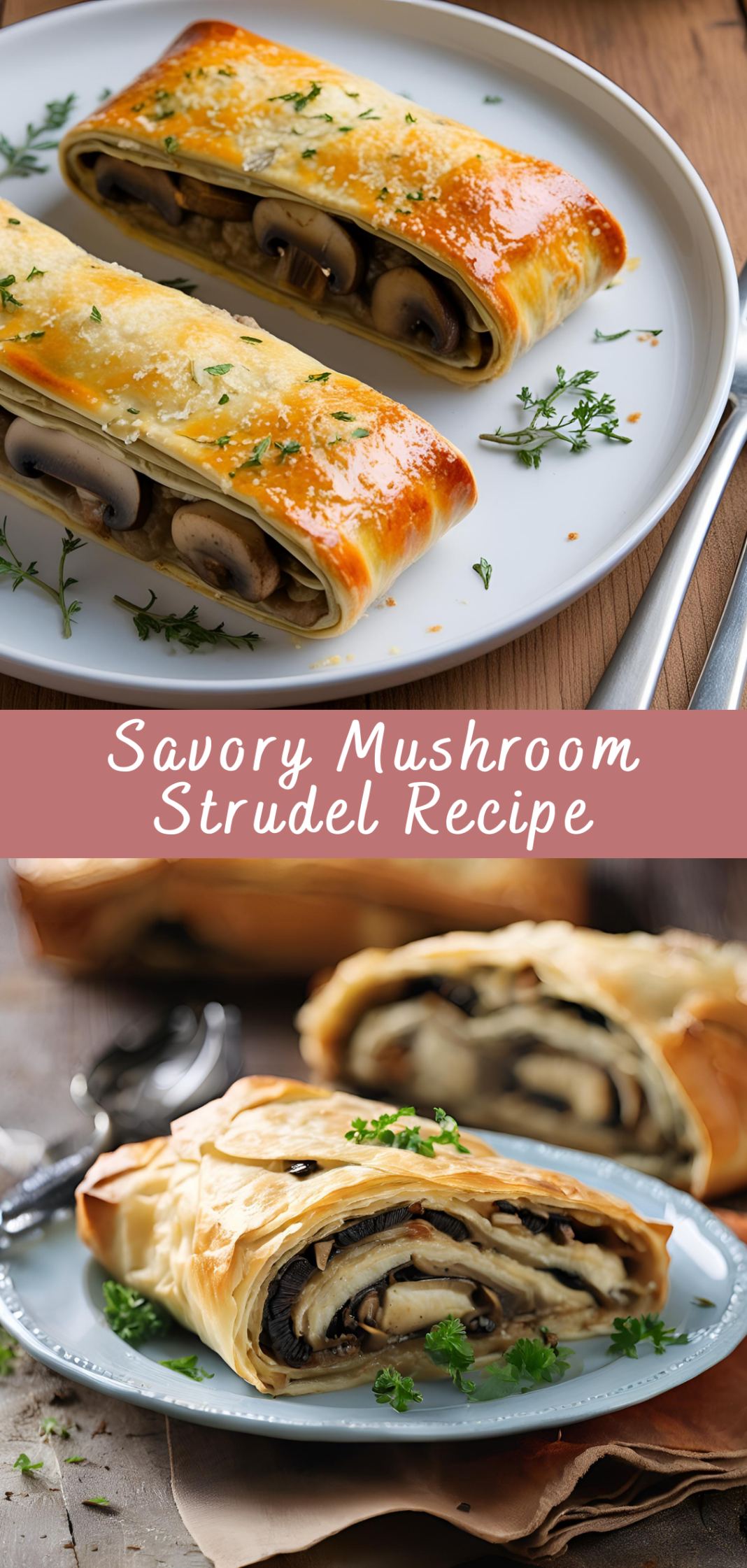 Savory Mushroom Strudel Recipe | Cheff Recipes