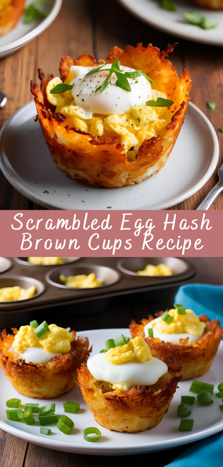 Scrambled Egg Hash Brown Cups Recipe | Cheff Recipes