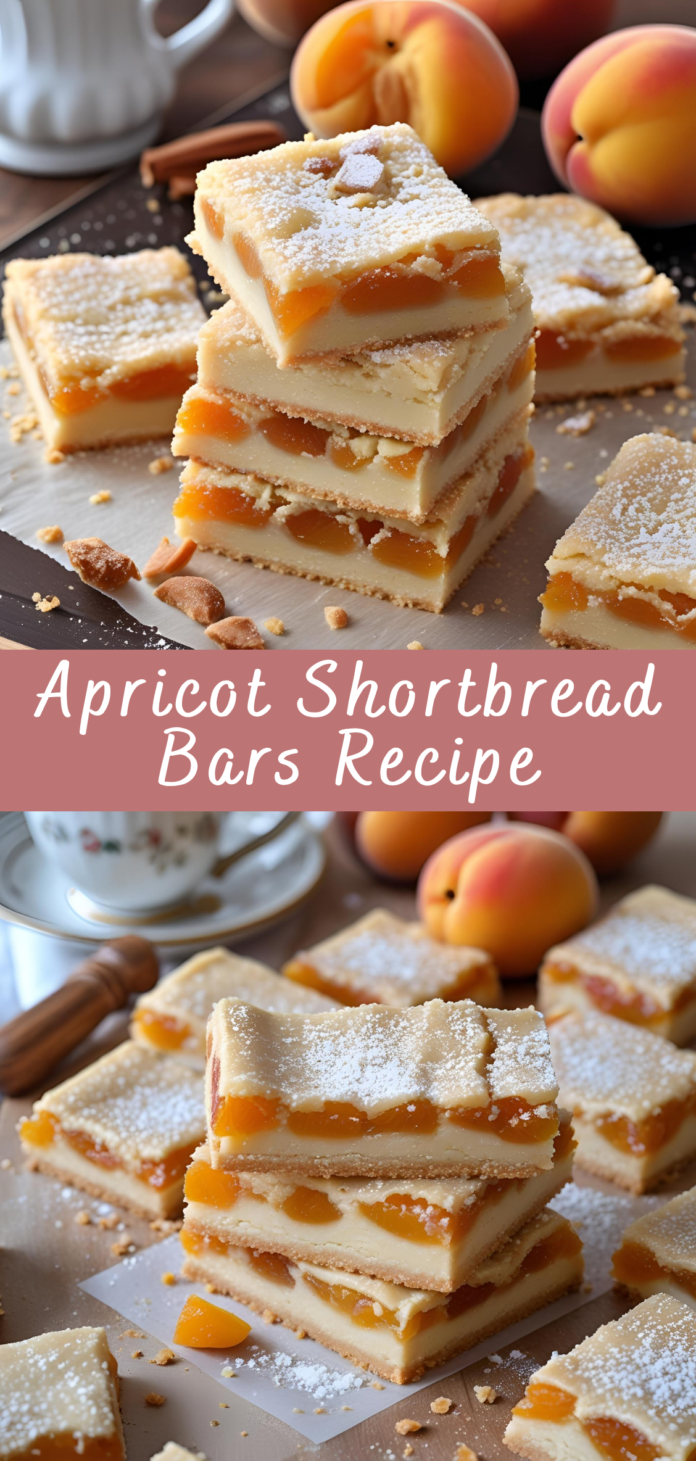 Apricot Shortbread Bars Recipe | Cheff Recipes