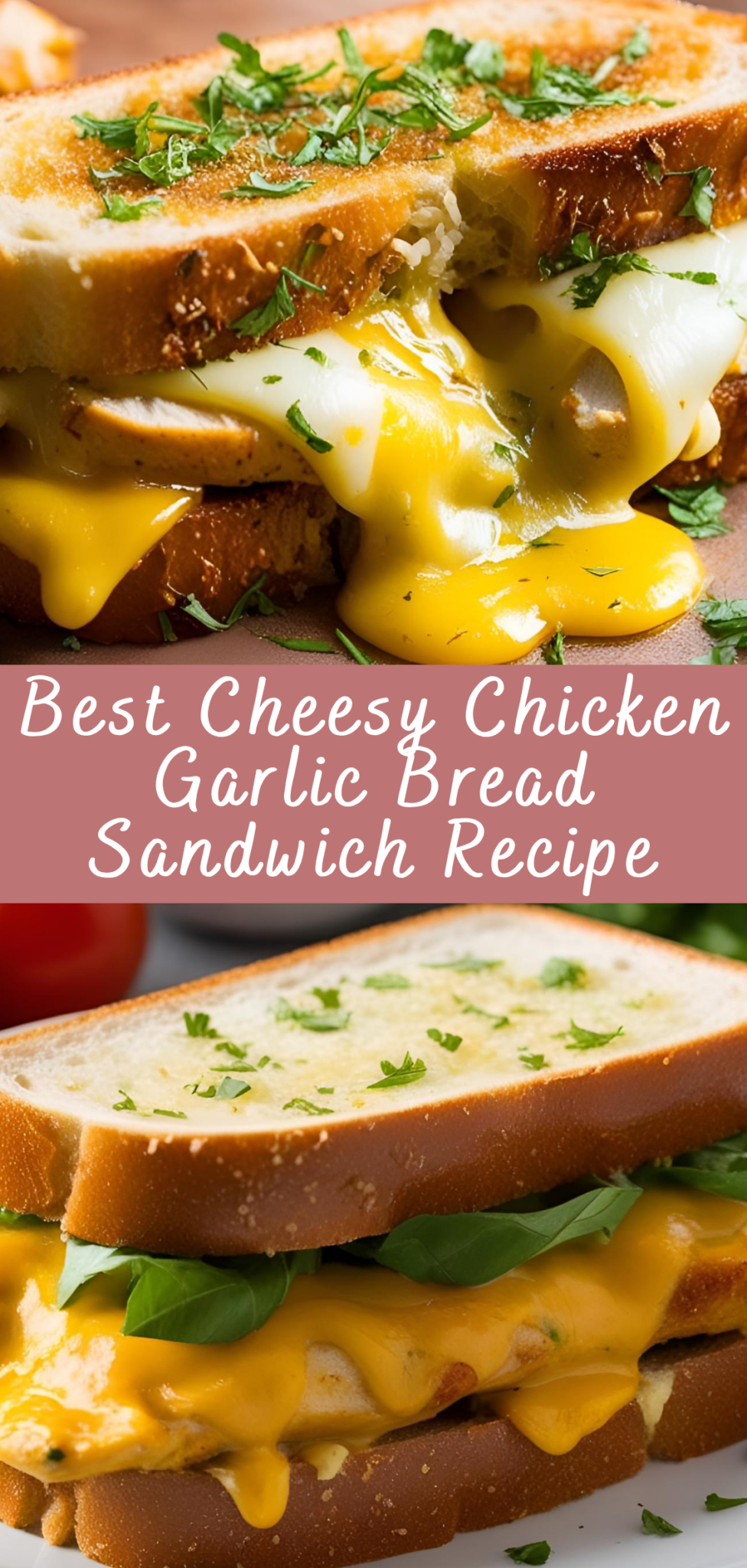 Best Cheesy Chicken Garlic Bread Sandwich Recipe | Cheff Recipes