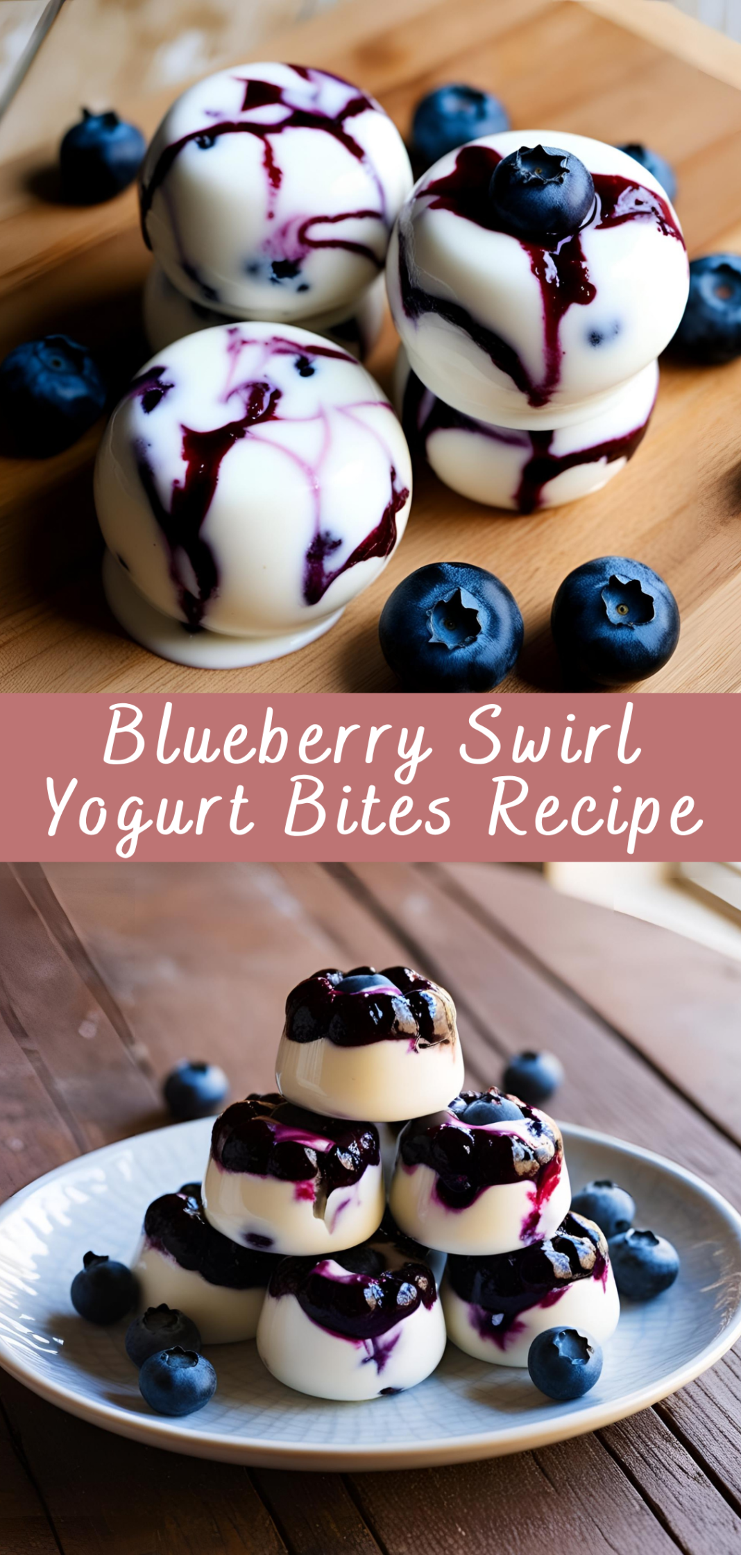 Blueberry Swirl Yogurt Bites Recipe | Cheff Recipes