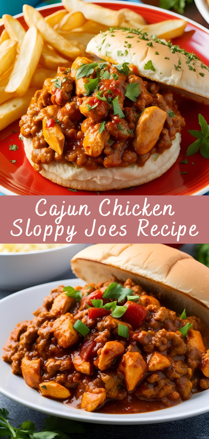 Cajun Chicken Sloppy Joes Recipe | Cheff Recipes