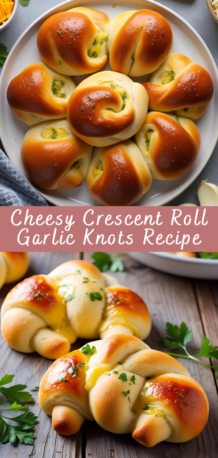 Cheesy Crescent Roll Garlic Knots Recipe | Cheff Recipes