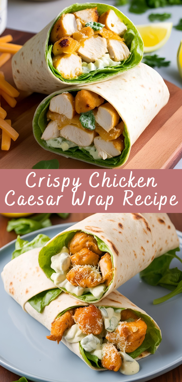Crispy Chicken Caesar Wrap Recipe | Cheff Recipes