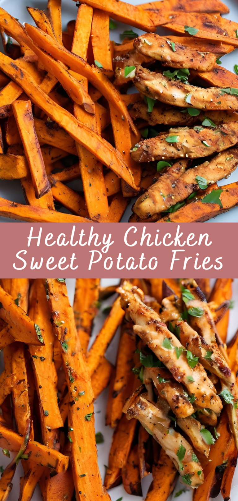 Healthy Chicken Sweet Potato Fries Recipe | Cheff Recipes