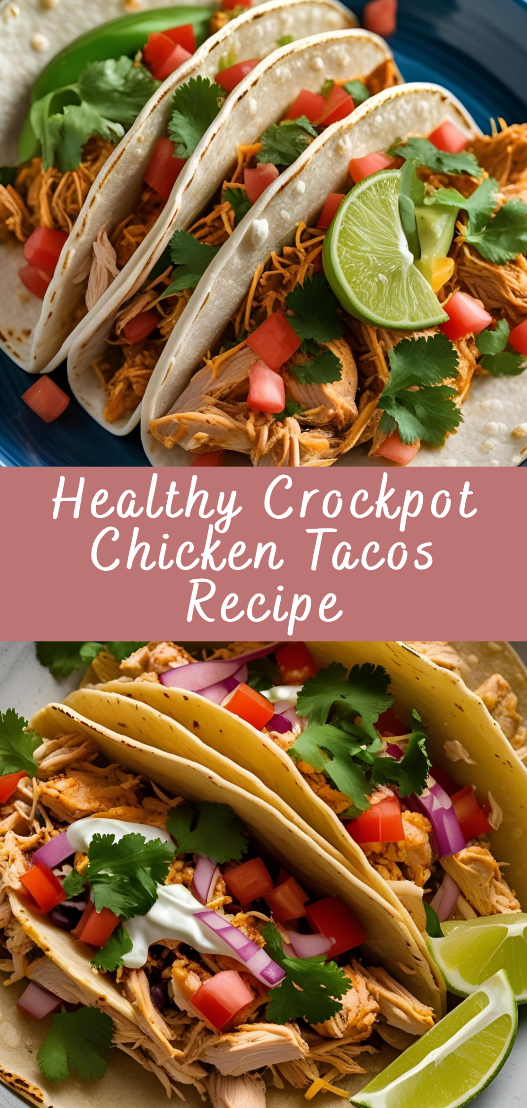 Healthy Crockpot Chicken Tacos Recipe | Cheff Recipes