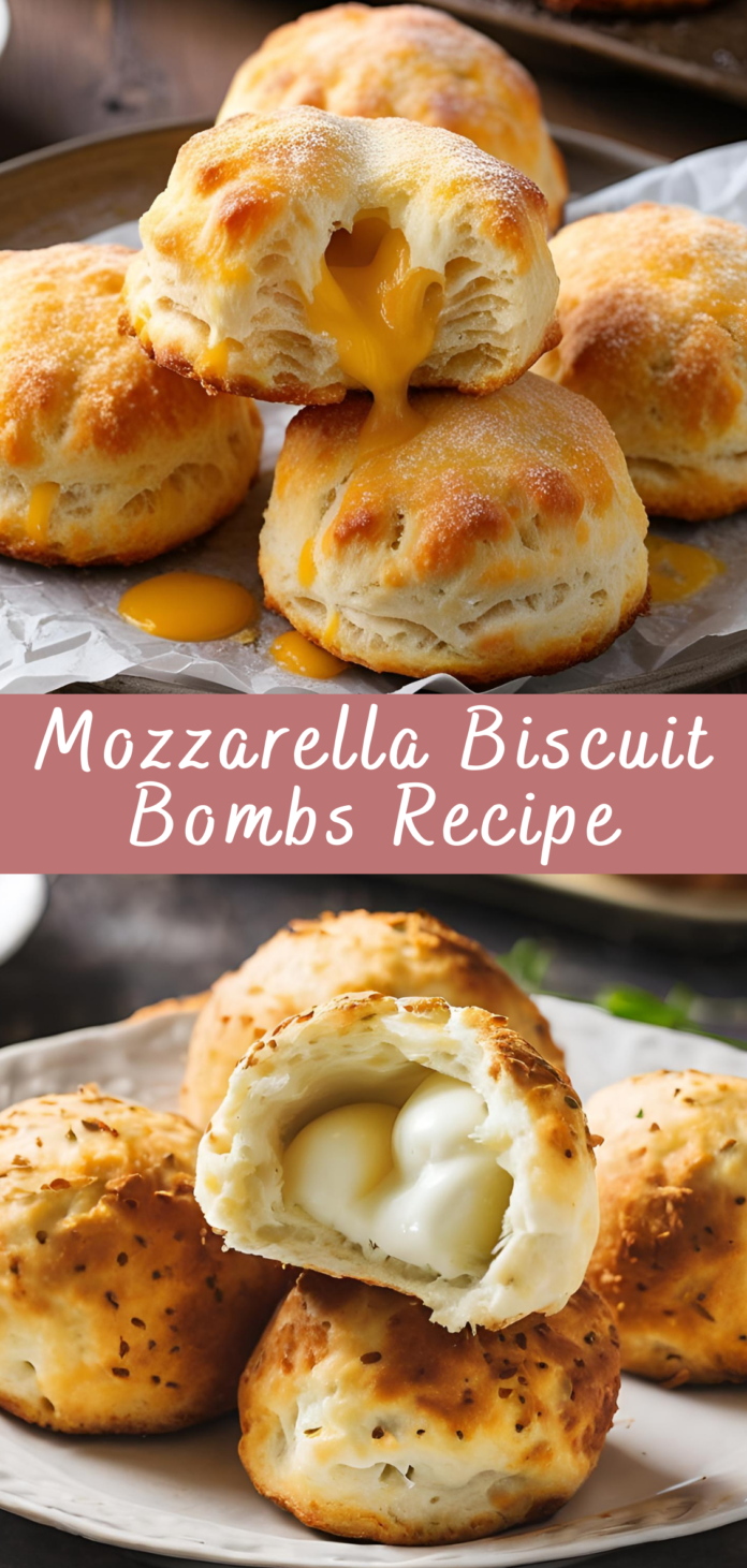 Mozzarella Biscuit Bombs Recipe | Cheff Recipes