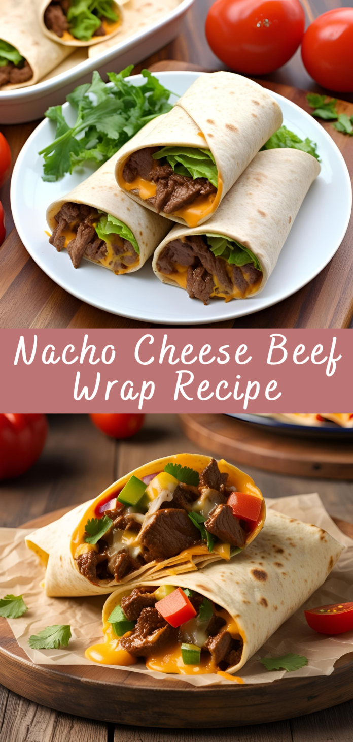 Nacho Cheese Beef Wrap Recipe | Cheff Recipes