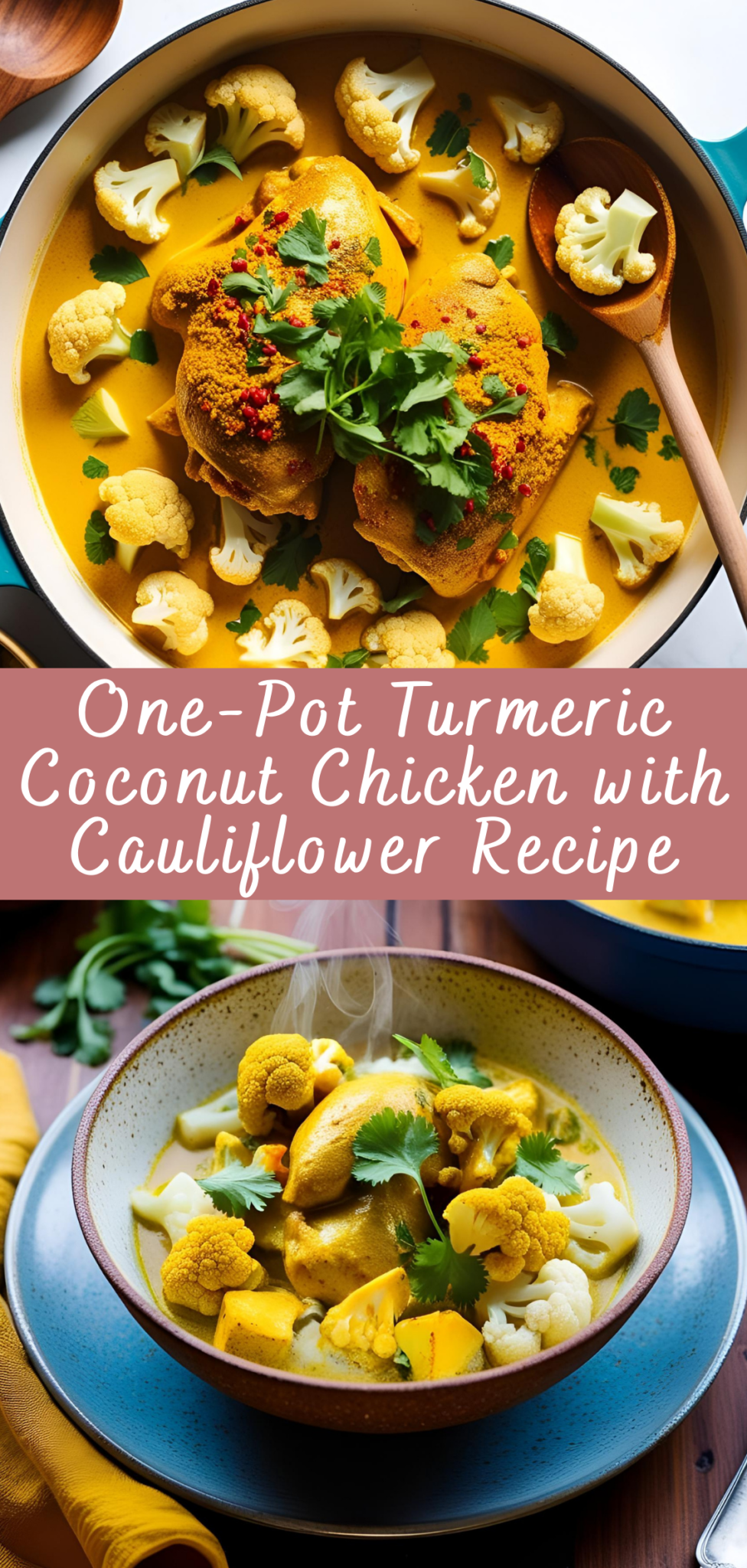 One-Pot Turmeric Coconut Chicken with Cauliflower Recipe | Cheff Recipes