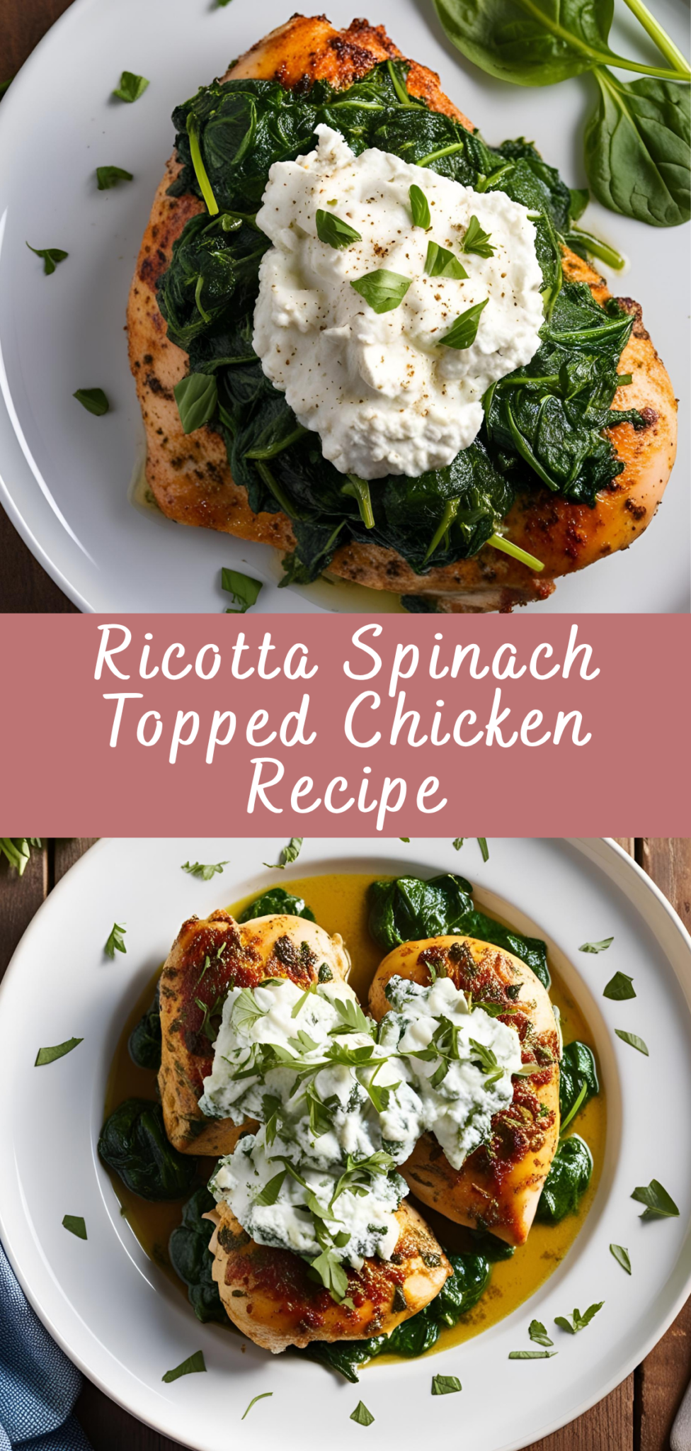 Ricotta Spinach Topped Chicken Recipe | Cheff Recipes
