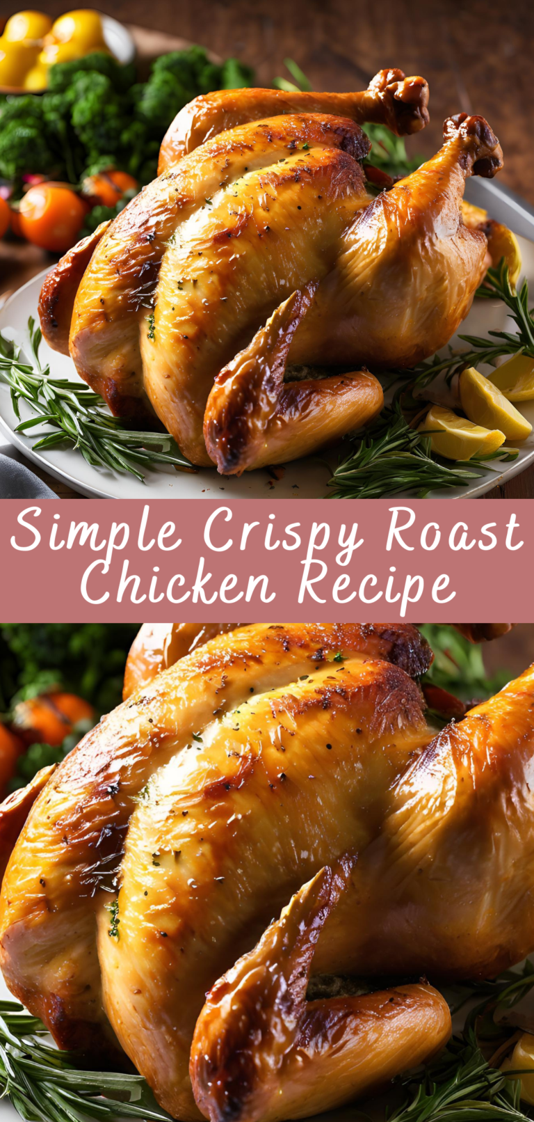 Simple Crispy Roast Chicken Recipe | Cheff Recipes