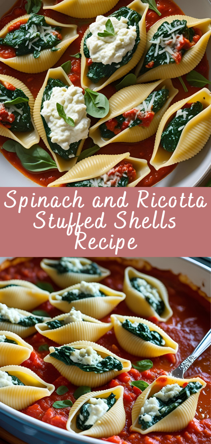 Spinach and Ricotta Stuffed Shells Recipe | Cheff Recipes