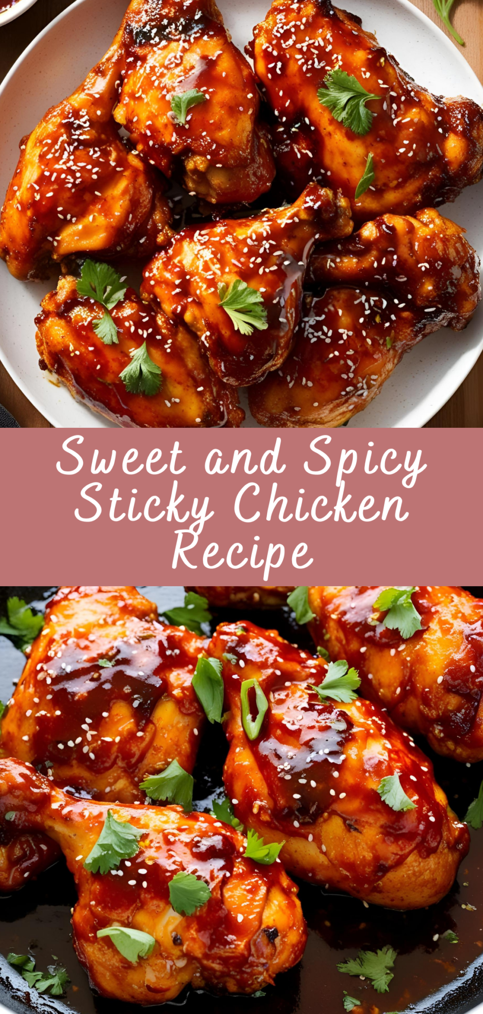 Sweet and Spicy Sticky Chicken Recipe | Cheff Recipes
