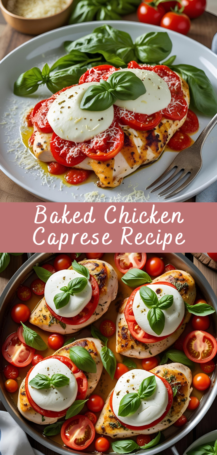 Baked Chicken Caprese Recipe | Cheff Recipes