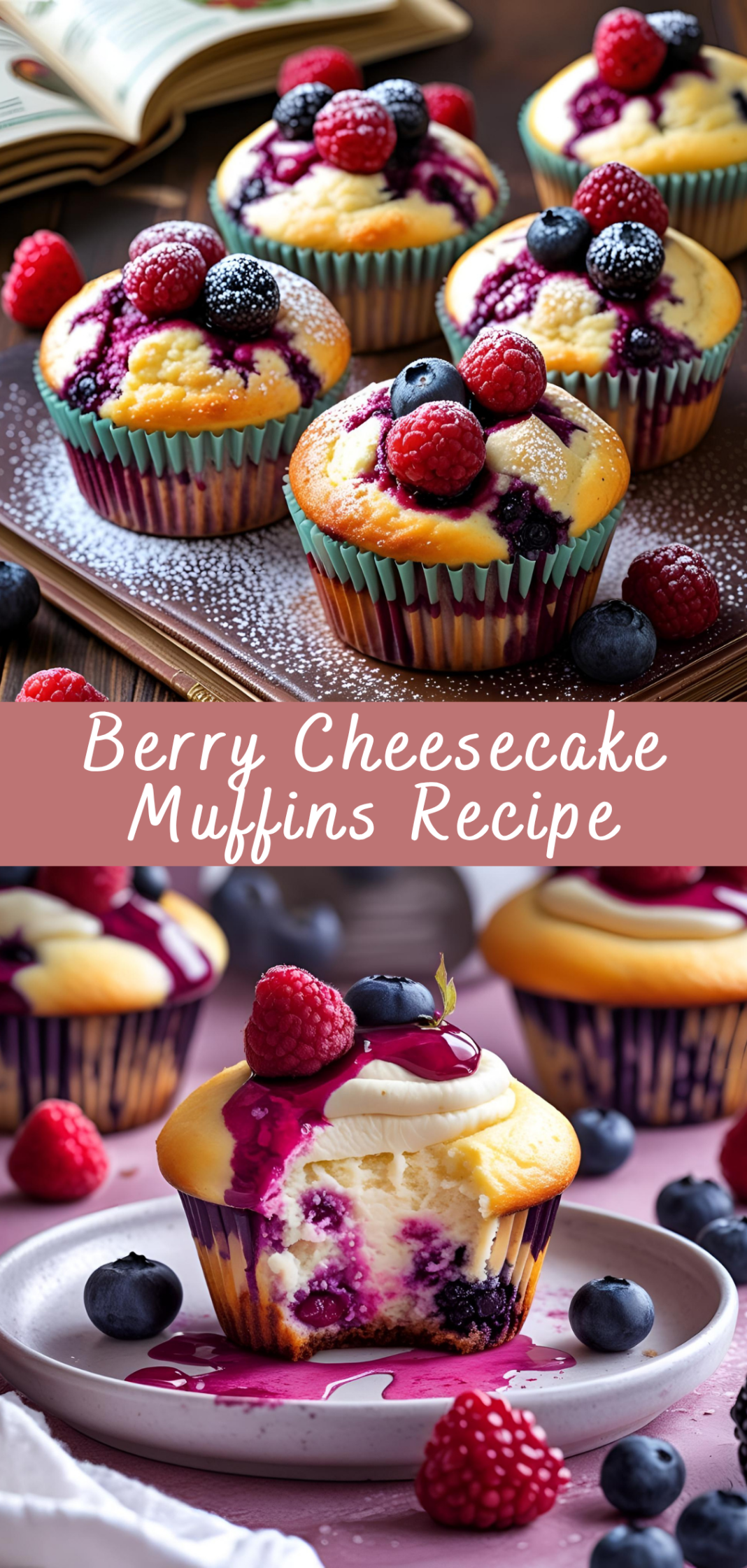 Berry Cheesecake Muffins Recipe | Cheff Recipes