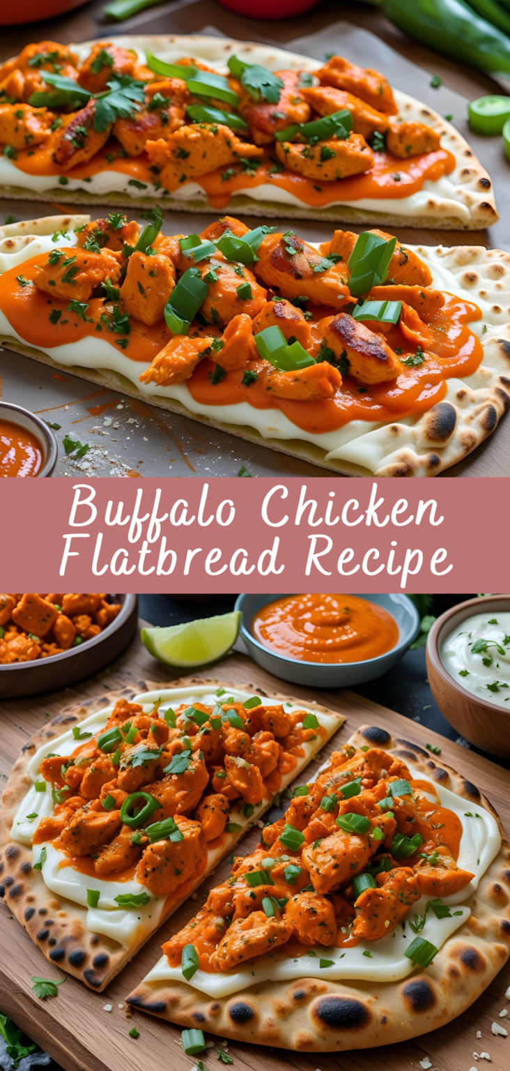 Buffalo Chicken Flatbread Recipe | Cheff Recipes