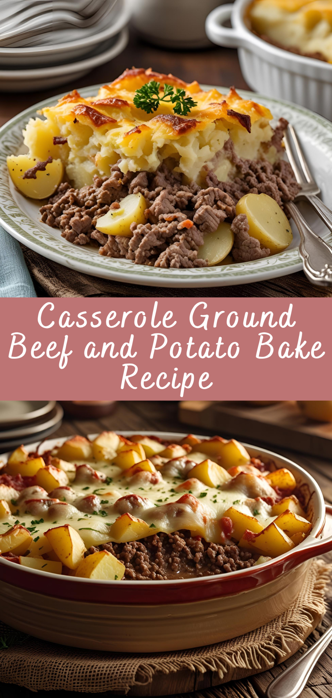 Casserole Ground Beef and Potato Bake Recipe | Cheff Recipes