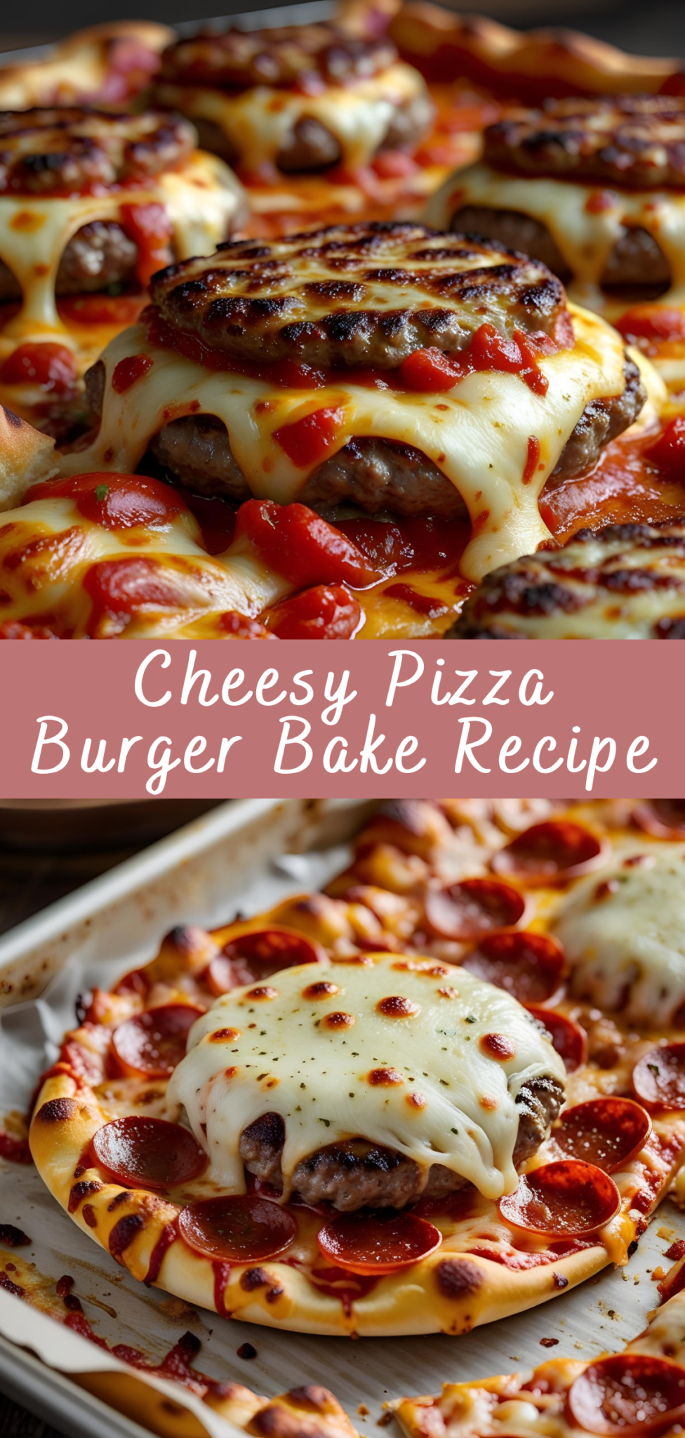 Cheesy Pizza Burger Bake Recipe | Cheff Recipes