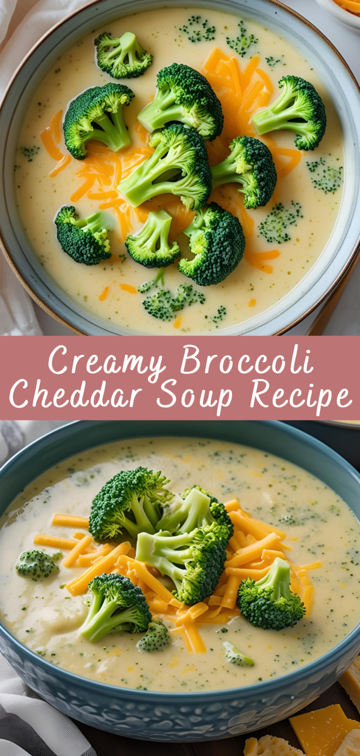Creamy Broccoli Cheddar Soup Recipe | Cheff Recipes