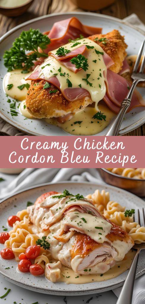 Creamy Chicken Cordon Bleu Recipe | Cheff Recipes