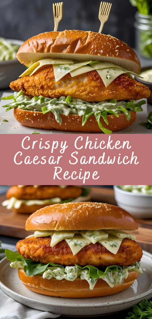 Crispy Chicken Caesar Sandwich Recipe | Cheff Recipes