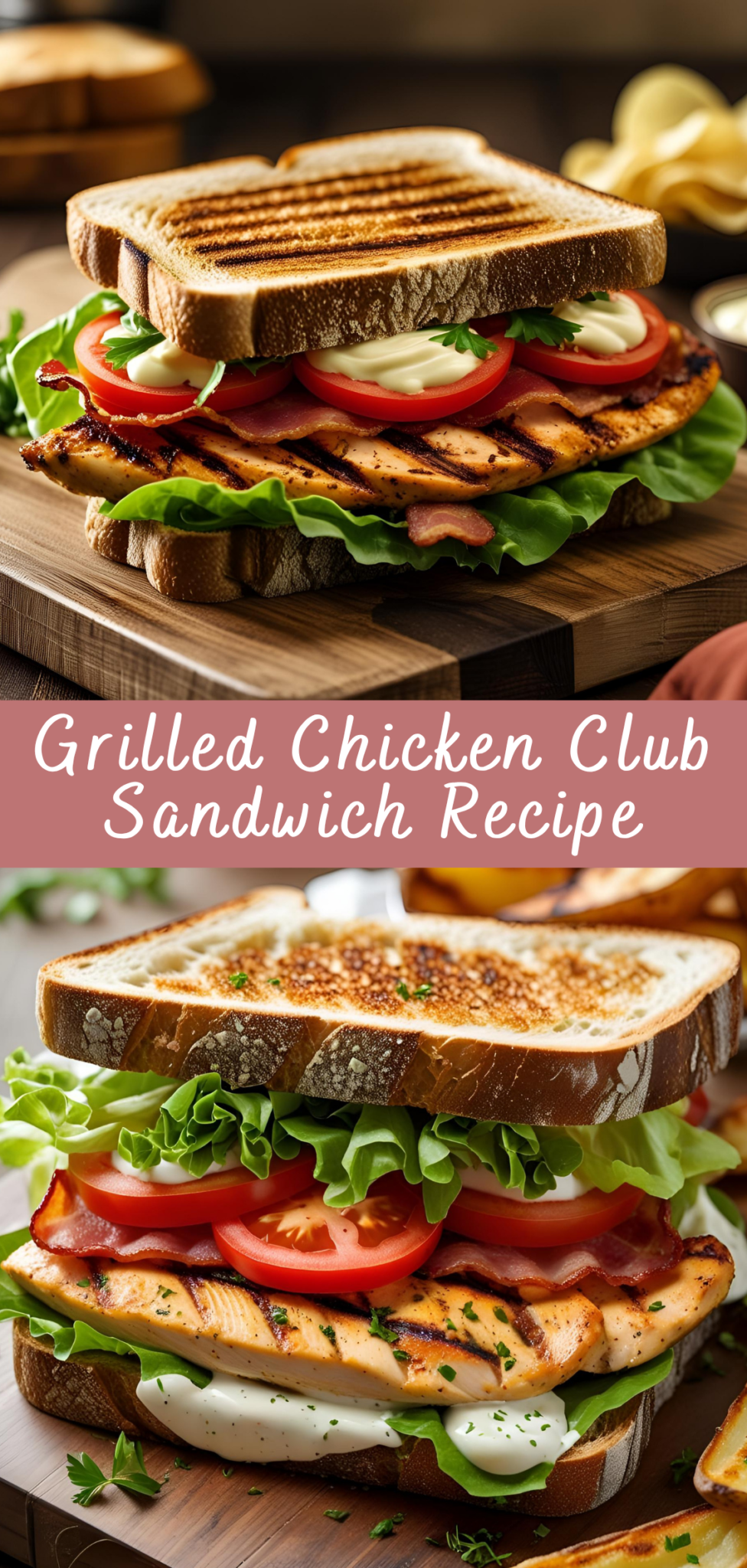Grilled Chicken Club Sandwich Recipe | Cheff Recipes