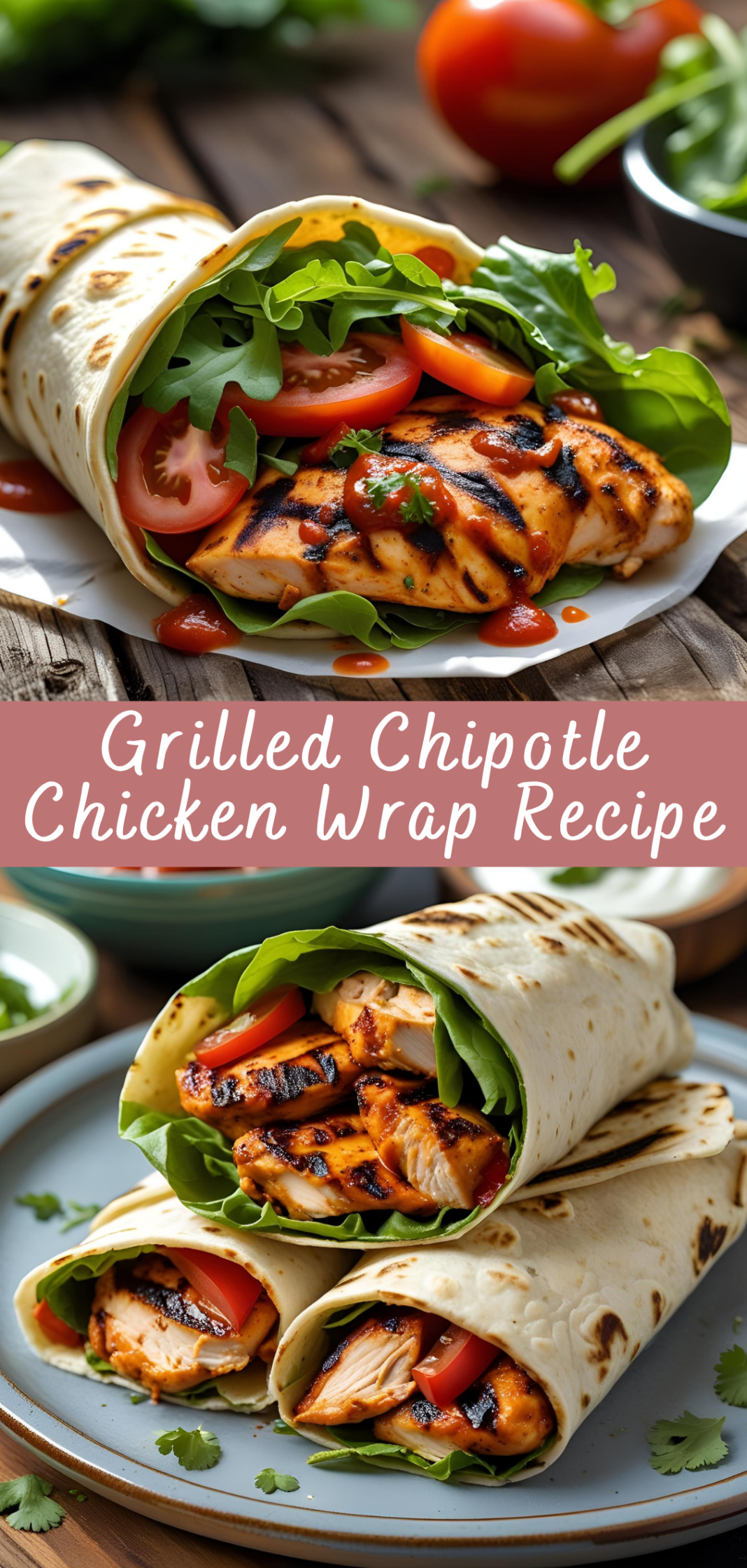Grilled Chipotle Chicken Wrap Recipe | Cheff Recipes